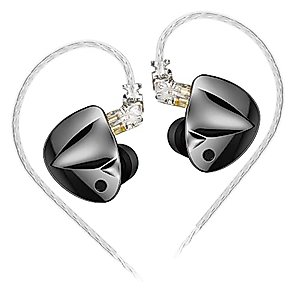 KZ D-Fi in Ear Monitor Headphones Dual-Magnet & Dual-Cavity Dynamic Driver Earphones HiFi Stereo Noise Isolation Earbuds with 4 Tuning Switches for Audio Engineers, Musicians(No Mic)