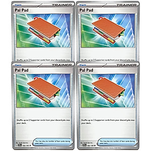 Pal Pad 182/198 - Scarlet & Violet - Pokemon Trainer x4 Card Set - Playset 4X