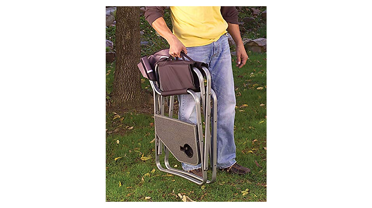 Coleman Camp Chair w/ Side Table | Comfortable Folding Chair