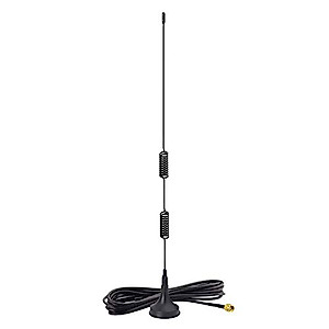 Bingfu Dual Band VHF UHF 136-174MHz 400-470MHz Ham Radio Antenna Handheld Two Way Radio Magnetic Base SMA Male Antenna for Ham Radio Walkie Talkie Icom Yaesu Vertex Standard Horizon Marine VHF Radio