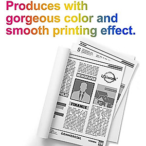 Uniwork Remanufactured Ink Cartridge Replacement for Epson 802 T802 use for Workforce Pro WF-4740 WF-4730 WF-4720 WF-4734 EC-4020 EC-4030 Printer Tray (2 Black)