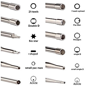 MOTOALL 12 PCS Carburetor Adjustment Tool Carb Adjusting Kit with ZT-1 500-13 Metering Lever Tool for 2-Cycle Small Engine Poulan Husqvarna STIHL Echo Trimmer Weedeater Chainsaw