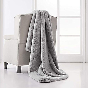 Charisma - Luxe Faux Mink Fur Throw in Gift Box (50" x 70") - Grey - Perfect for Gifting, 50x70