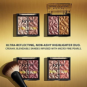 NYX PROFESSIONAL MAKEUP Born To Glow Icy Highlighter Duo - Bout The Bronze