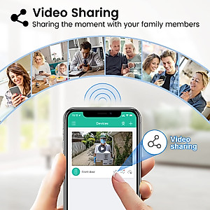 XTU Doorbell Camera with Chime, Video Doorbell Wireless with Motion Zones Customization, Voice Changer, PIR Human Detection, No Monthly fees, Battery-Powered Smart WiFi Doorbell for Home Security