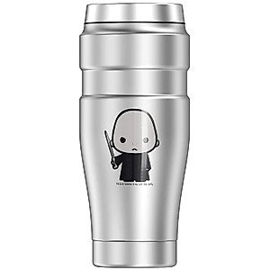 THERMOS Harry Potter Voldemort Cute Chibi, STAINLESS KING Stainless Steel Travel Tumbler, Vacuum insulated & Double Wall, 16oz