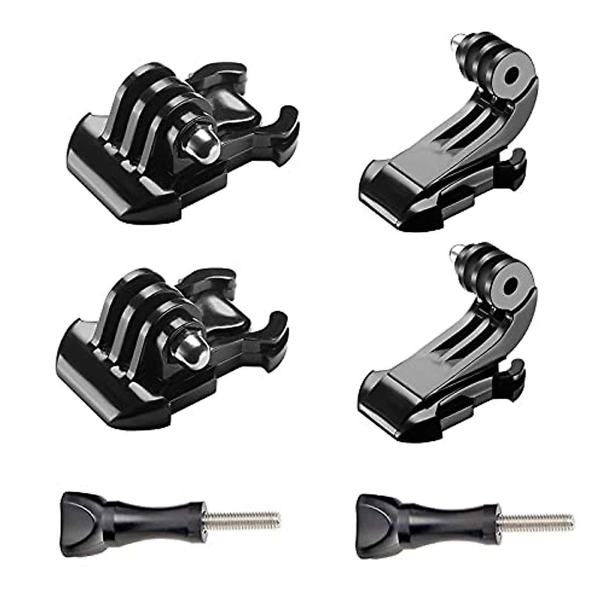 Helmet Adhesive Sticky Mounts and Buckle and Thumb Screws Accessory Kit,Compatible with GoPro Hero 11 10 9 8 Max Go Pro 7 6 5 4 3 3+ 2018 Session Fusion Insta360 DJI Osmo AKASO APEMAN Campark SJCAM