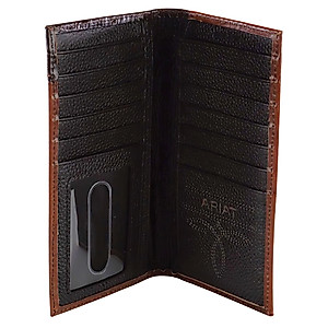ARIAT Men's Oak Embossed Rodeo Wallet