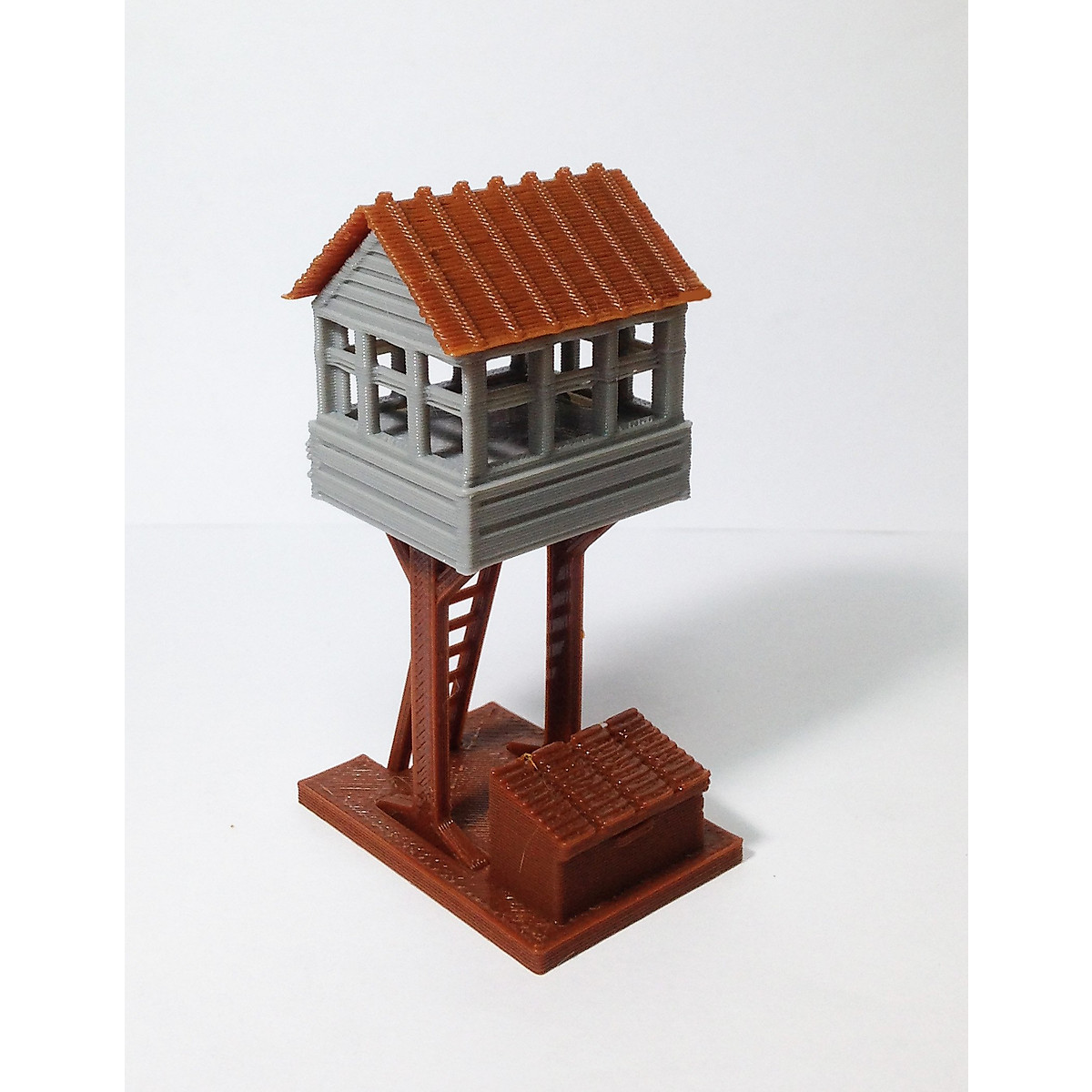 Outland Models Train Railway Layout Trackside Watch/Signal Tower HO Scale 1:87