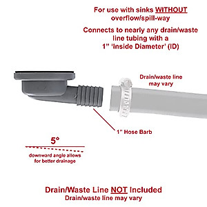 Ambassador Marine Sink Drain with Ultra Mirror Finish
