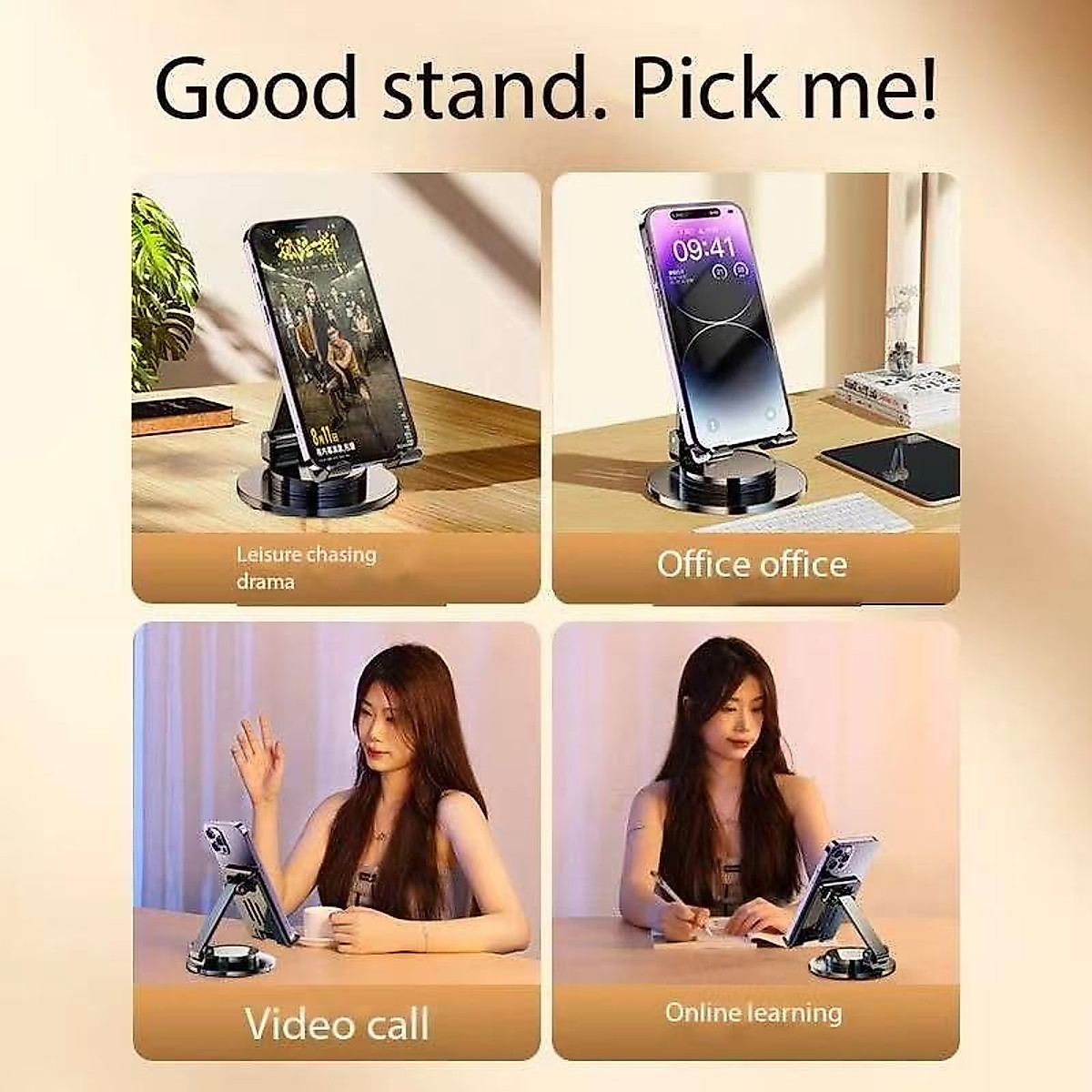 Tablet and Phone Holder Mount Tablet Holder for Table and Desk Compatible with Samsung Galaxy Tab A S Series All 7-10 inches Tablet (All Tablet tand Phones)