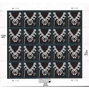 INDIAN ~ NAVAJO JEWELRY #3750 Pane of 20 x 2 cents US Postage Stamps