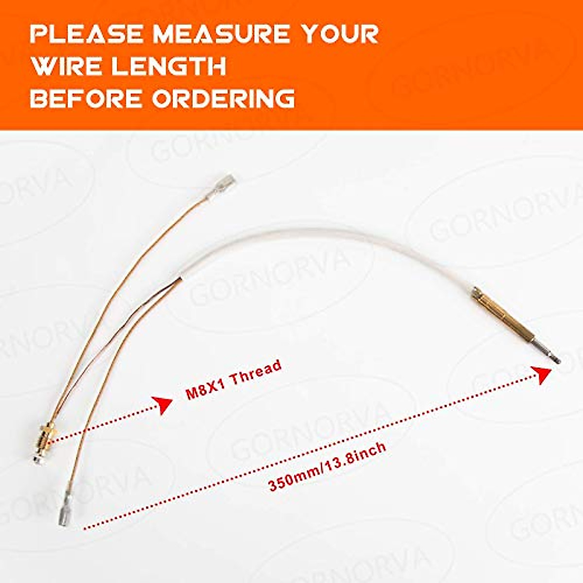 GORNORVA Patio Gas Heater Repair Replacement Parts for Room Heaters Garden Outdoor Heaters with Thermocouple&Pour Switch Controls