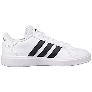 adidas Women's Grand Court Base 2.0 Tennis Shoes, Cloud White-core Black, 8