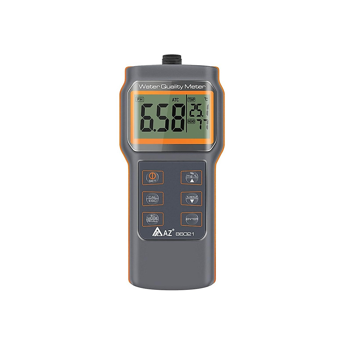 AZ-86021 Dissolved Oxygen Tester Water Quality Meter D.O Meter Temperature Meter | Can Measure pH Conductivity TDS Salinity by Using Different Probes | Multiple Parameters Water Tester AZ86021