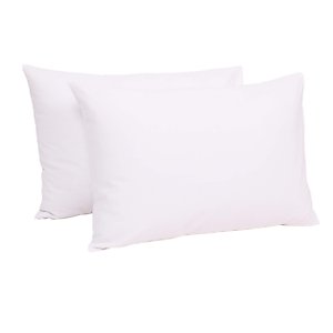 Belsden 600TC Cotton Toddler Pillowcase, 2 Pack Travel Pillow Case with Envelope Closure, 14x20in, Breathable Soft Moisture Wicking Pillow Covers Fit Small Pillow up to 14x19in, Pure White