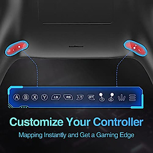 AUGEX Wireless Controller for PS4 Controller, Ymir Game Remote for Playstation 4 Controller with Turbo, Steam Gamepad Work with Back Paddles, Scuf Controllers for PS4/Pro/Silm/PC/IOS