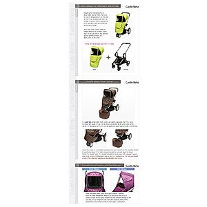 Manito Castle Beta Stroller Weather Shield (Chocolate)