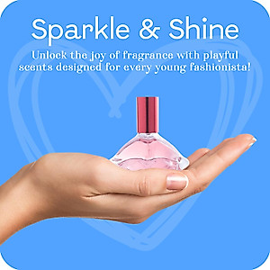 SCENTED THINGS Angel Face Perfume Set for Teen Girls, Body Spray Perfume for Kids, Girls 10-12 & Teenage, Fashion Collection Girl Gift Set, 3 Kissing Lips-Shaped Perfumes