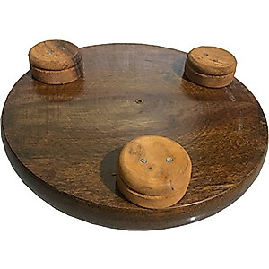 Shradha Trading Wooden Rolling Circular Board, Wooden Chakla, Wooden Rolling Board,Chapati Maker