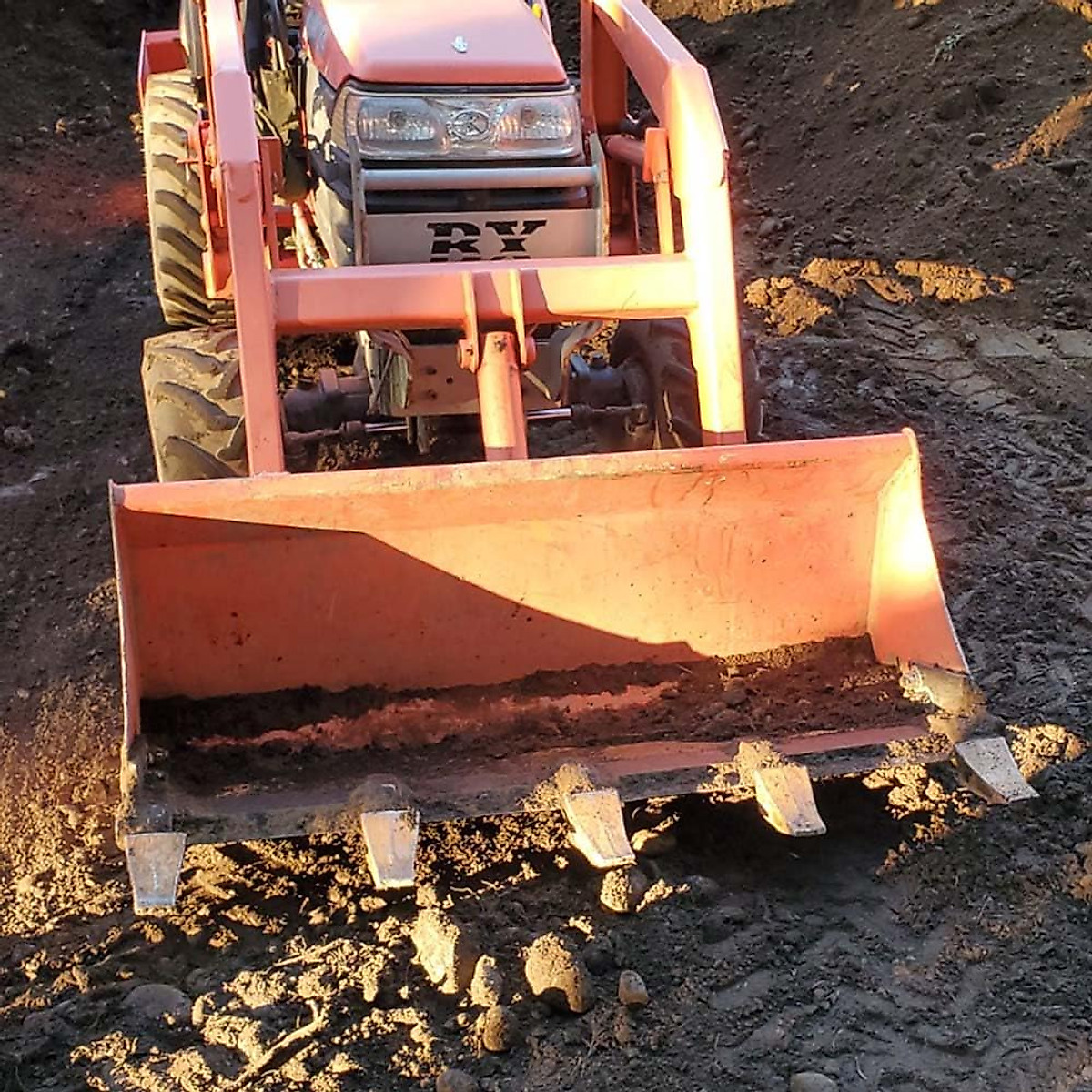 Titan Attachments UA Tooth Bar 66" 97 lb. Bucket 23TF Bolt On Steel USA Made