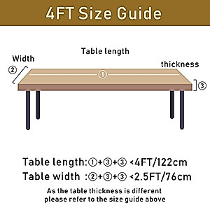 Aiojool Teal Wood Grain Tablecloth Fitted Table Cloth for 4 Foot Rectangle Table, Elastic Edged Table Cover for Indoor Outdoor Patio Picnic, 30 X 48 Inch