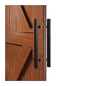 Heavy Duty Commercial Sliding Glass Barn Door Handle Pull, H-molding Contemporary Interior Exterior Door Pull Push Handles, 20/23/32/47/59inch Long, Back-to-Back Mount (Matte Black 120cm/47.2in)