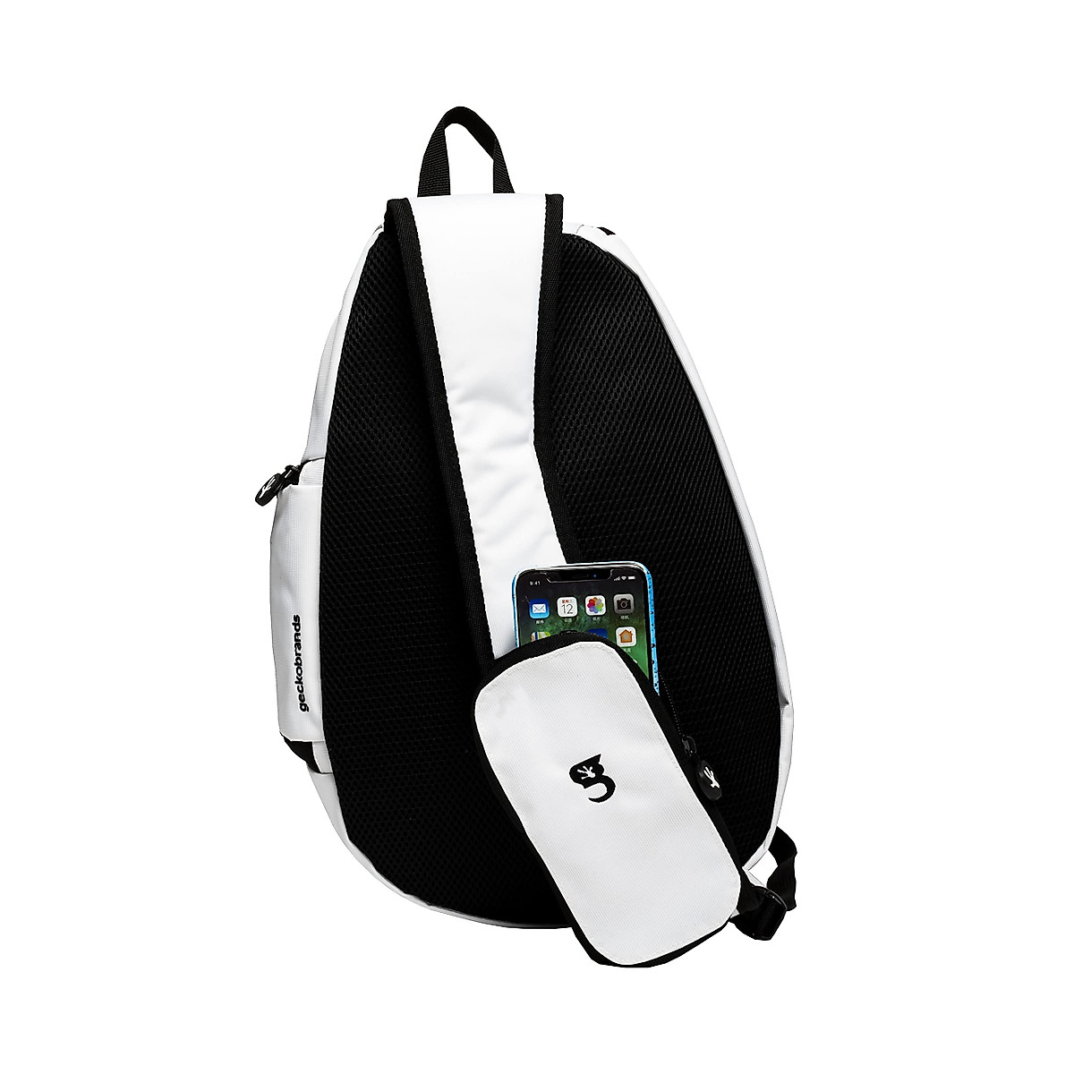 geckobrands Sling Bag | Versatile Unisex Crossbody Shoulder Bag | Stylish Companion for Adventures and Everyday (White 1)