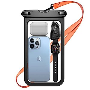 [9"] Wilbur Large Waterproof Phone Pouch,IPX8 Underwater Cell Phone Case Universal Dry Bag for iPhone 13 Pro max/12 Pro/11/SE/XR/X/8,Galaxy S22+/S21,Note 20/10,Pixel,OnePlus;for[Floating/Swimming]
