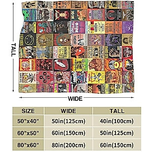 Jasongamo Rock Band Collage Flannel Blanket Lightweight Cozy Bed Blankets Soft Throw Blanket Fit Couch Sofa Suitable for All Season50 X40
