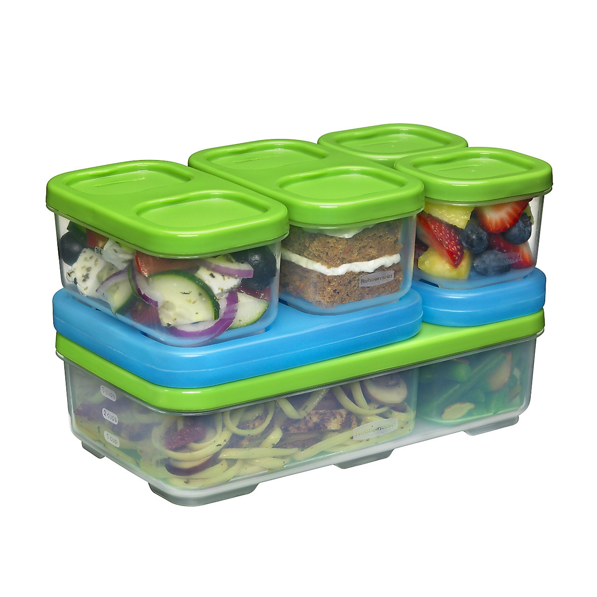 Rubbermaid LunchBlox Entrée Kit, Green