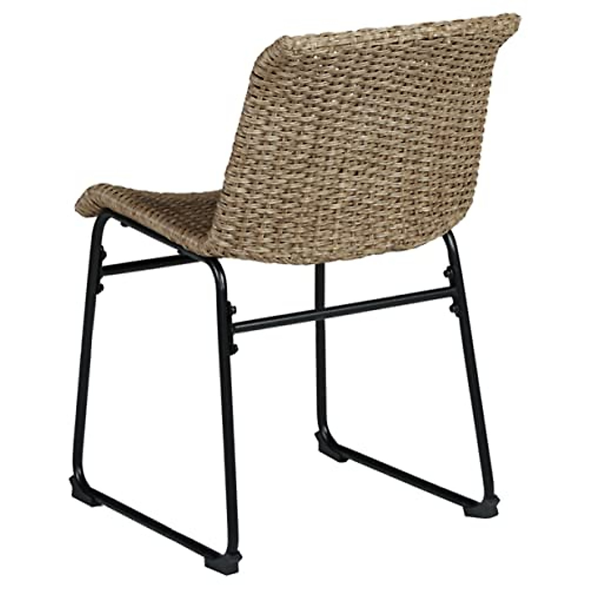 Signature Design by Ashley Outdoor Amaris Resin Wicker Patio Chair, 2 Count, Brown