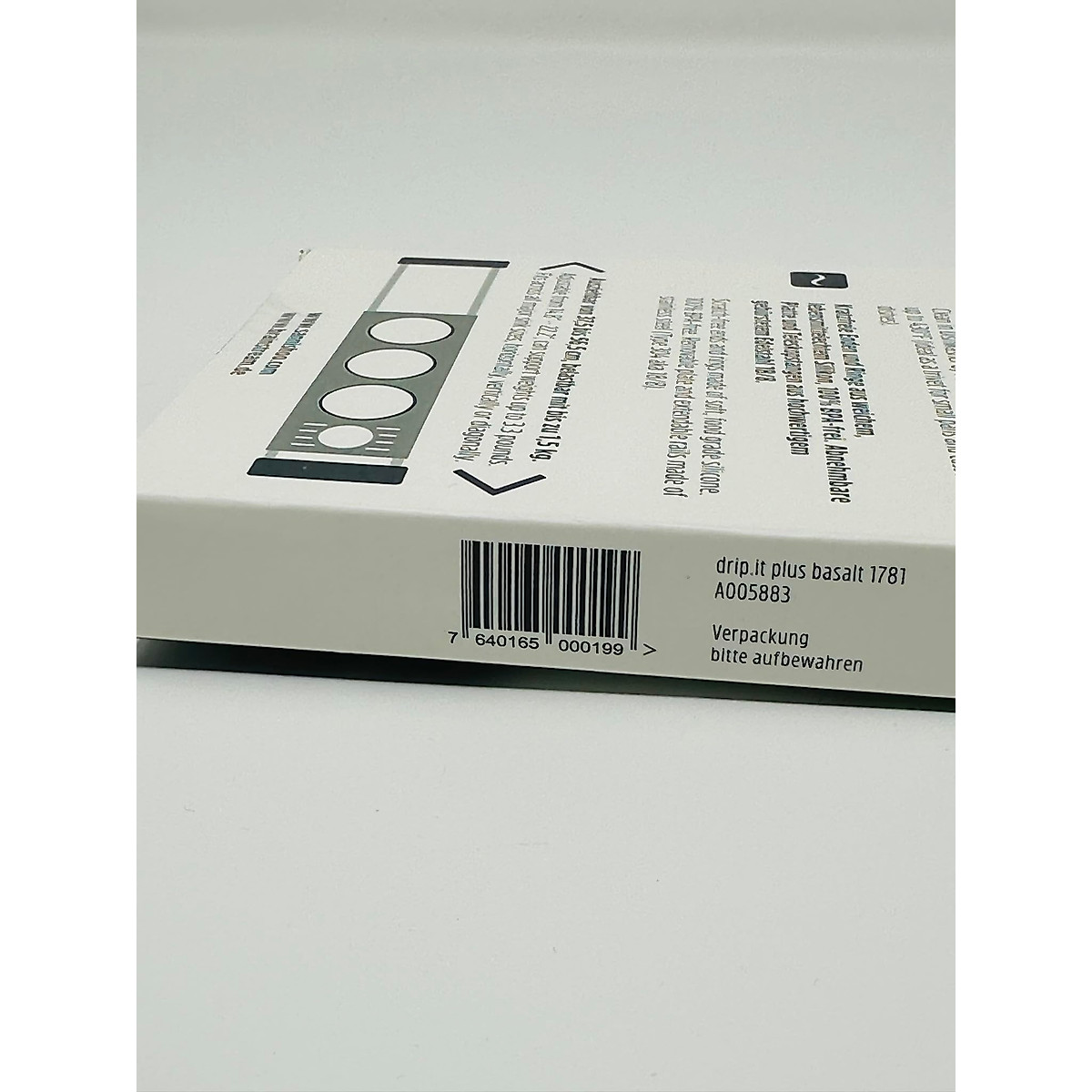 Sanni Shoo Drip.it+ | Stainless Steel Kitchen Sink Caddy | Bottle Holder for 3 Bottles with Protective Silicone Rings | Compatible with Sodastream Aqua Fizz and Other Bottles | Drainer & Organizer