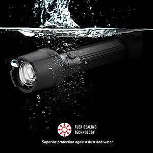 Ledlenser, P17R Core Rechargeable Flashlight, LED Light for Home and Emergency Use, Black