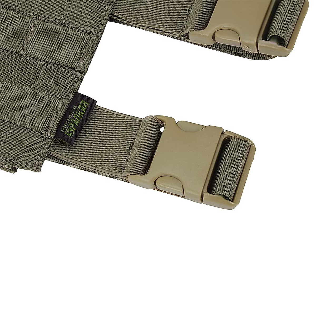 EXCELLENT ELITE SPANKER Tactical Drop Leg Holster Adjustable Drop Leg Platform Molle Module Universal Bag for Left/Right Leg(Ranger Green)