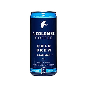 La Colombe Coffee LCT00004 Brazilian Notes of Cocoa Iced Cold Brew Coffee, Dark Roast, 9 oz.