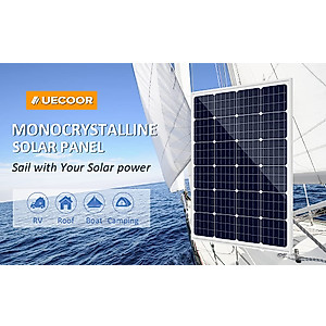 AUECOOR 720W Solar Kits 6pcs 120Watt 12Volt Solar Panel Moncrystalline Module 60A Charge Controller Extension Cable Mounting Brackets for RV Trailer Camper Marine Off Grid