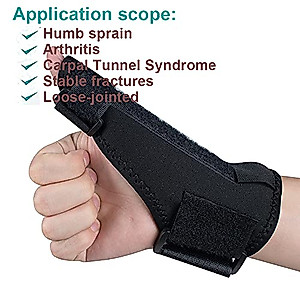 Lolicute Tenosynovitis Brace Trigger Thumb Splint Thumb Spica Splint Thumb Wrist Splint/Brace Wrist and Thumb Brace Baseball Thumb Guard Catching