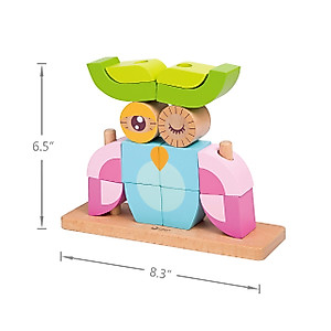 Classic World Wooden Toddler Montessori Toys Block Puzzle, Sorting and Stacking Puzzles for Babies and Toddlers, Peg Puzzle Stacker