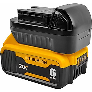 Zltoolpart Adapter for DeWalt to Milwaukee Battery, for 20V 60V DeWalt Lithium Battery to 18V Milwaukee M18 Lithium Battery (Adapter only)