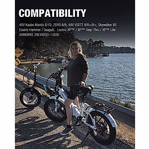 54.6V 2A Electric Bike Charger for 48V Ecotric Bike/Lectric XP/Evercross H5, 3Prong GX16/DC 5.5x2.5mm/XLR/IEC/RCA Connector Power Supply Adapter for 48V Lithium Battery