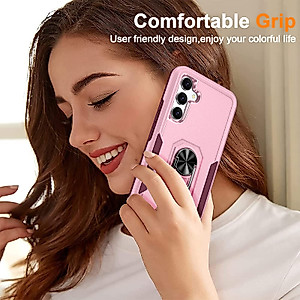 Oneagle for Samsung Galaxy A54 5G Case,[4 in 1] Galaxy A54 5G Case with [2Pcs Tempered Glass Screen Protectors][360°Rotatable Kickstand] 10FT Military Shockproof Rugged Samsung A54 5G Phone Case 6.4"