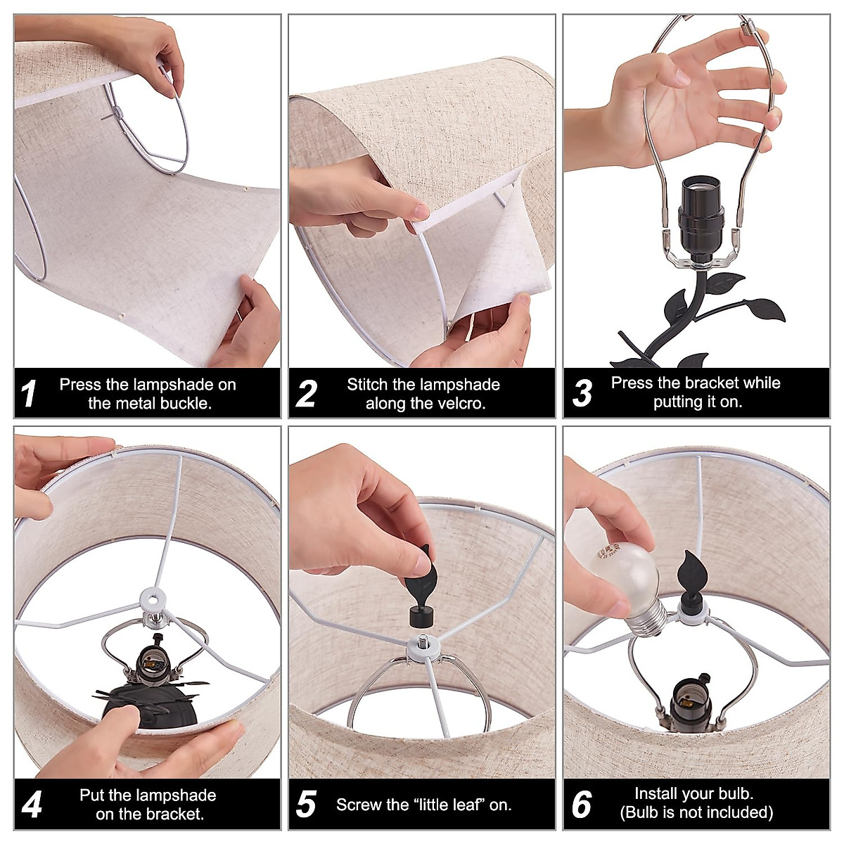 Kakanuo USB Charging Bedside Nightstand Lamp for Living Room and Bedroom - Traditional Tall Retro Desk Lamp with USB-A and USB-C Ports