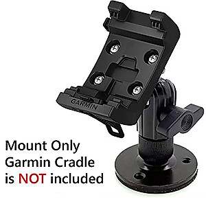 ELD Industrial Metal Constructed Flange Drill Mount for All AMPS Hole Pattern for SiriusXＭ ICOM IC 207 703 706 2730 2800 7000 HAM CB Radio & Garmn ZUMO XT Rugged GPS w/Vibrations Reduce Shock pad