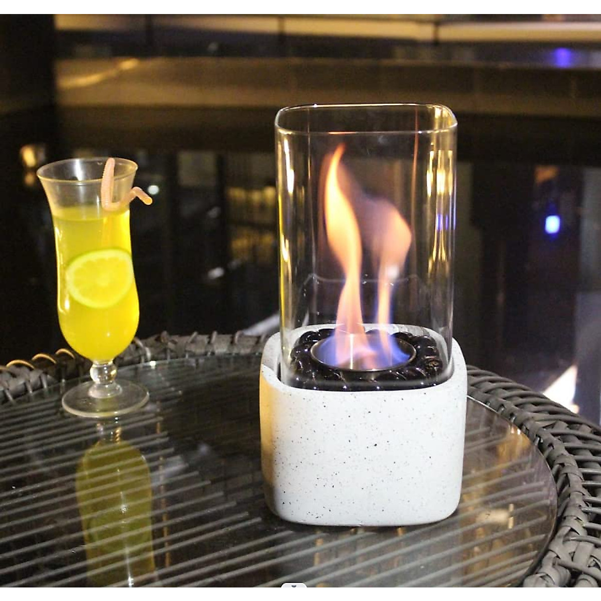 Tabletop Fire Pit, Jionme Mini Fire Pit 10.5" Portable Fireplace for Indoor Outdoor Use, Fire Pit Lightweight,Ideal for Mom,Birthday Gift Ideas for Friends