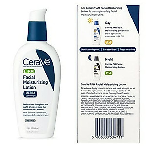 CeraVe Daily Skincare Facial Bundle - CeraVe Foaming Facial Cleanser (12 oz), AM CeraVe Facial Moisturizing Lotion with Sunscreen (2 oz), and PM Facial Moisturizing Lotion (2 oz)