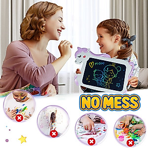 CHEERFUN LCD Writing Tablet for Kids Toys 10'' Toddler Unicorns Toys Gifts for Girls Age 3-8 Erasable Doodle Board Mess Free Drawing Pad Birthday Gift Ideas Christmas Stockings Easter Basket Stuffers