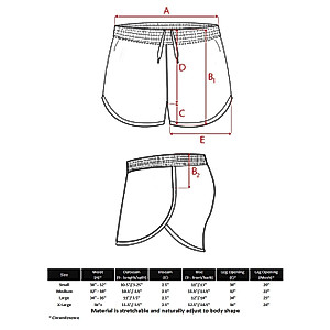 UZZI Men's Running Shorts Swimwear Trunks 1830, American Flag, Small