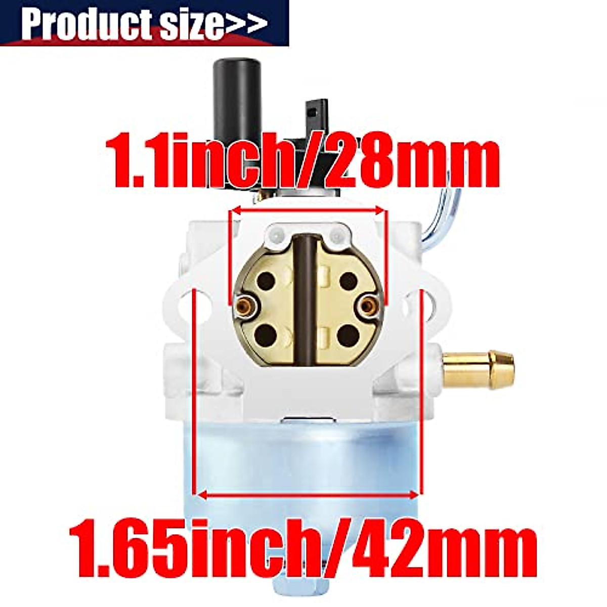 QAZAKY Carburetor for 801396 801233 801255 38518 38584 38538 084133 084233 084332 084333 Toro 38581 38582 38583 38584 38600 38601 38602 38603 38610 38611 CCR2400 CCR3000 CCR3600 CCR3650 CCR3650 GTS210