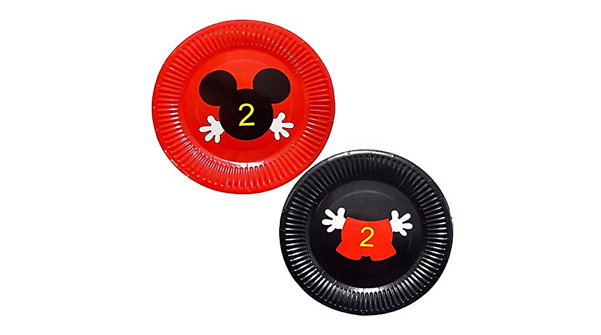 Mickey Themed 2nd Birthday Party Supplies for Kids